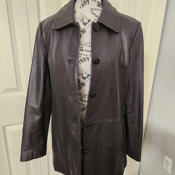 Juliet Michelle | Jackets & Coats | Juliet Michelle Lamb Skin Dark ...